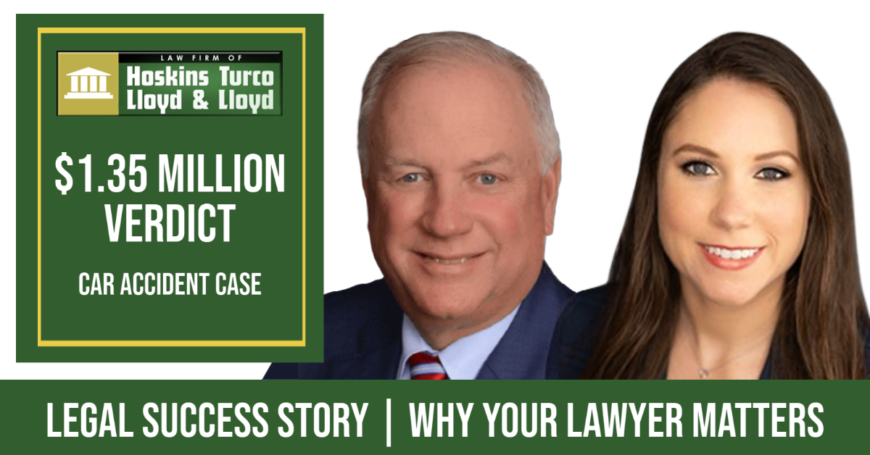 HTLL Secures $1.35 Million Verdict for Car Accident Victim